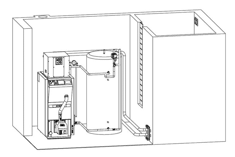 Kompaktní automatické kotle na pelety - ATMOS